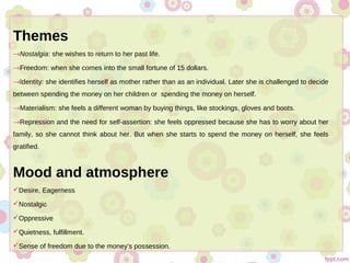 "A pair of silk stockings" by Kate Chopin | PPT