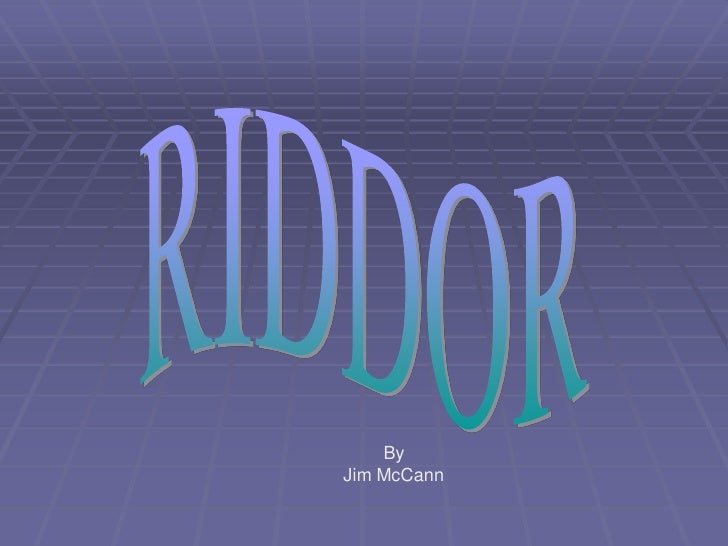 Riddor Logo