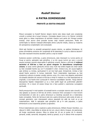 A patra-dimensiune-rudolf-steiner | PDF