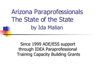 A Peek into What Paraprofessionals Do in Inclusive Classrooms | PPT