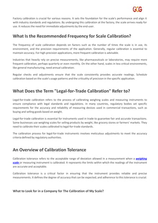 A Practical Guide for Weighing Scale Accuracy and Compliance | PPT