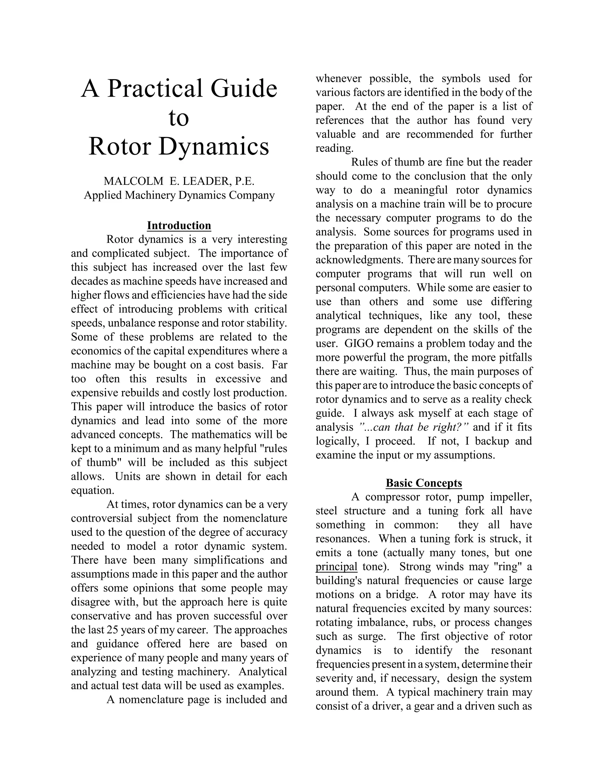 A practical-guide-to-rotor-dynamics | PDF