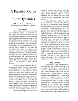 A practical-guide-to-rotor-dynamics | PDF
