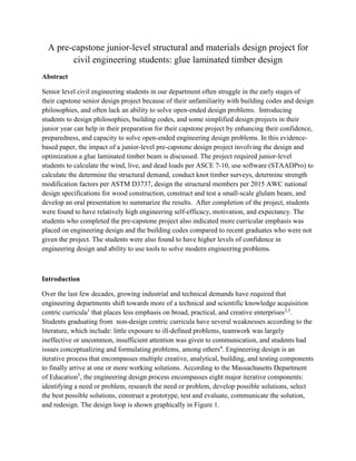 a-pre-capstone-junior-level-structural-and-materials-design-project-for ...