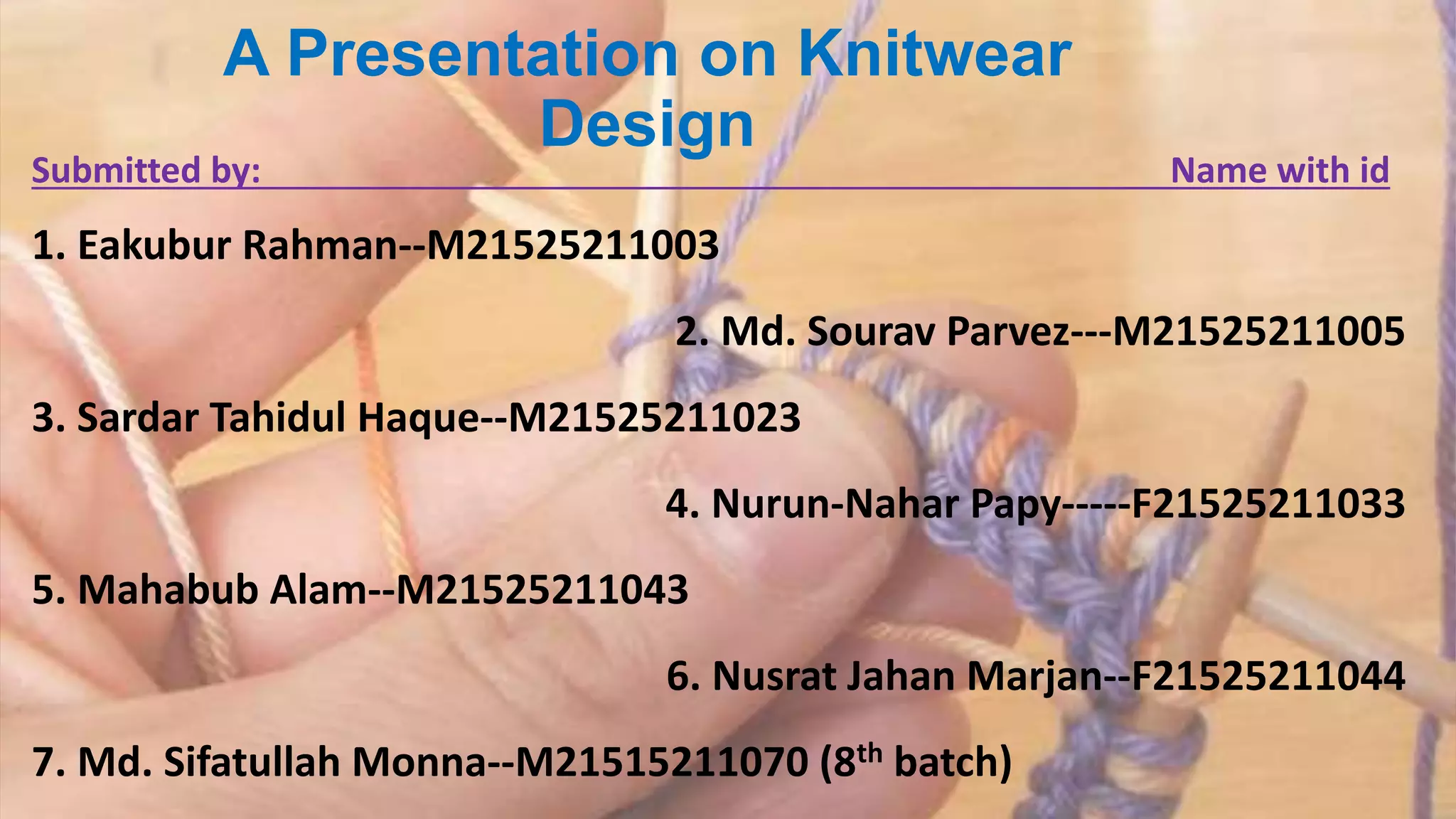 A presentation-on-knitwear-design-1 | PPTX