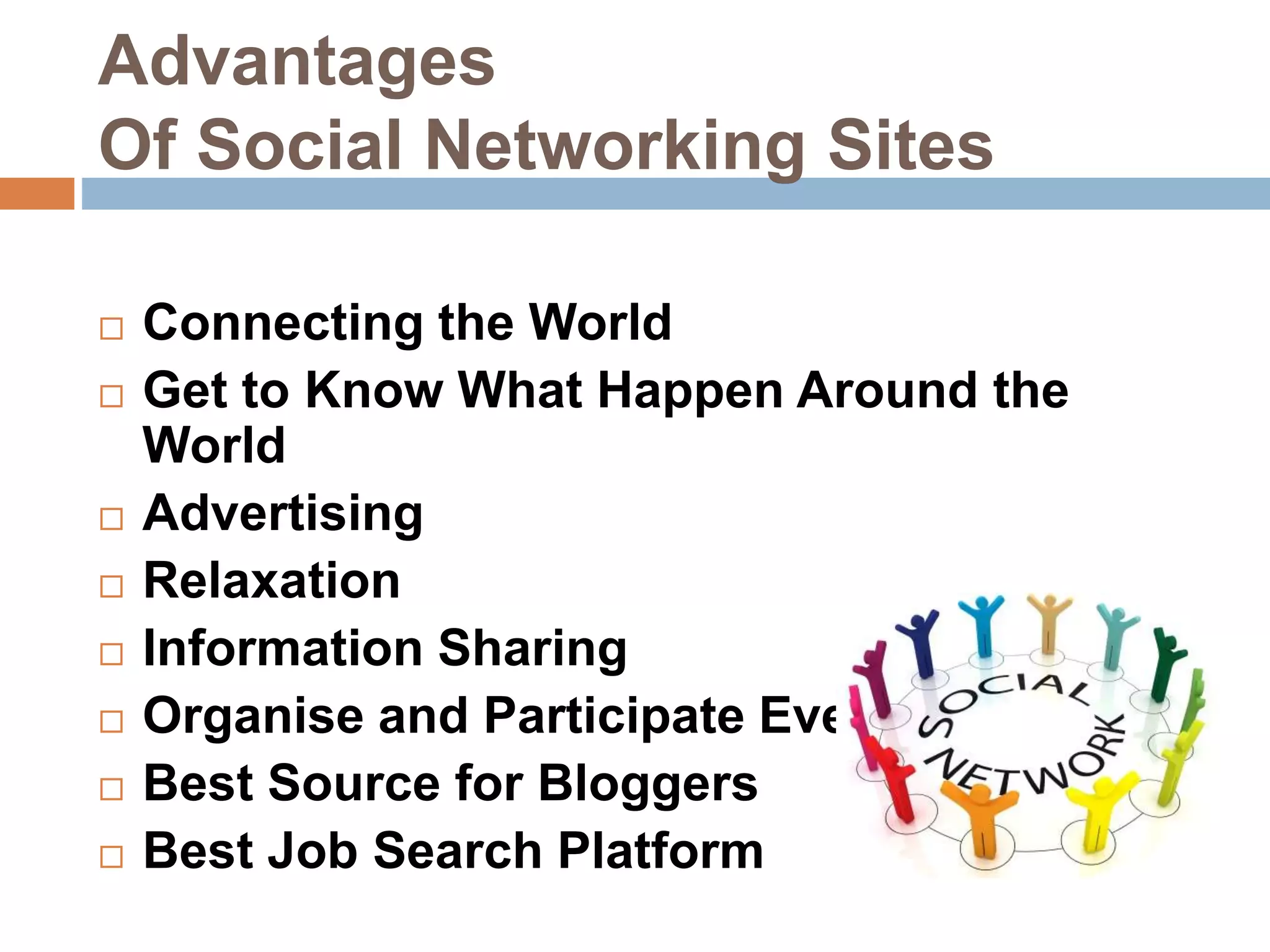 A presentation on social networking sites | PPTX
