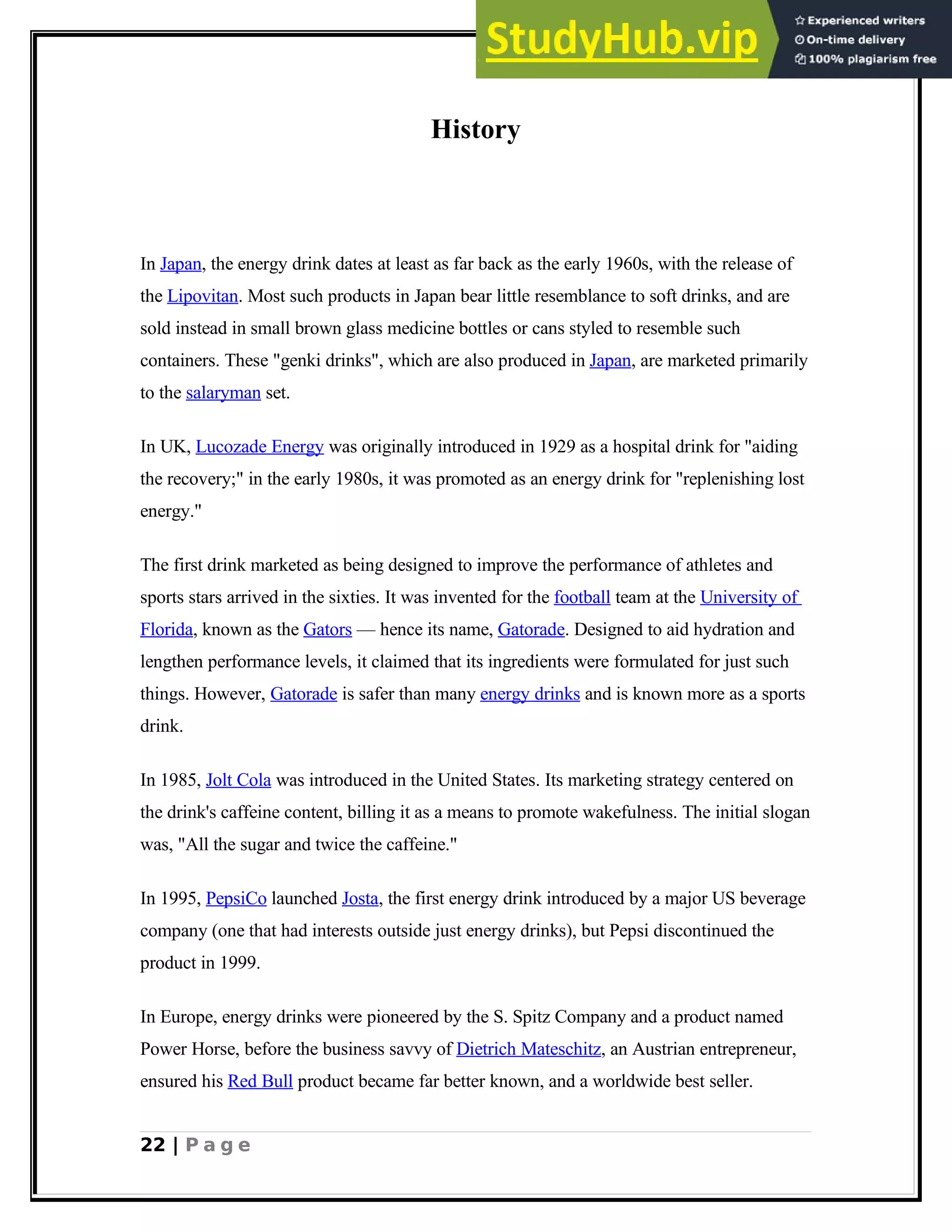 A-PROJECT-ON-PEPSI-CO-STING-ENERGY-DRINK | PDF