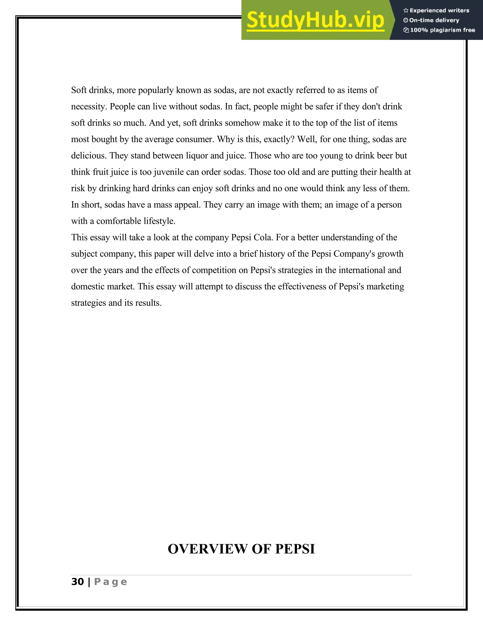 A-PROJECT-ON-PEPSI-CO-STING-ENERGY-DRINK | PDF