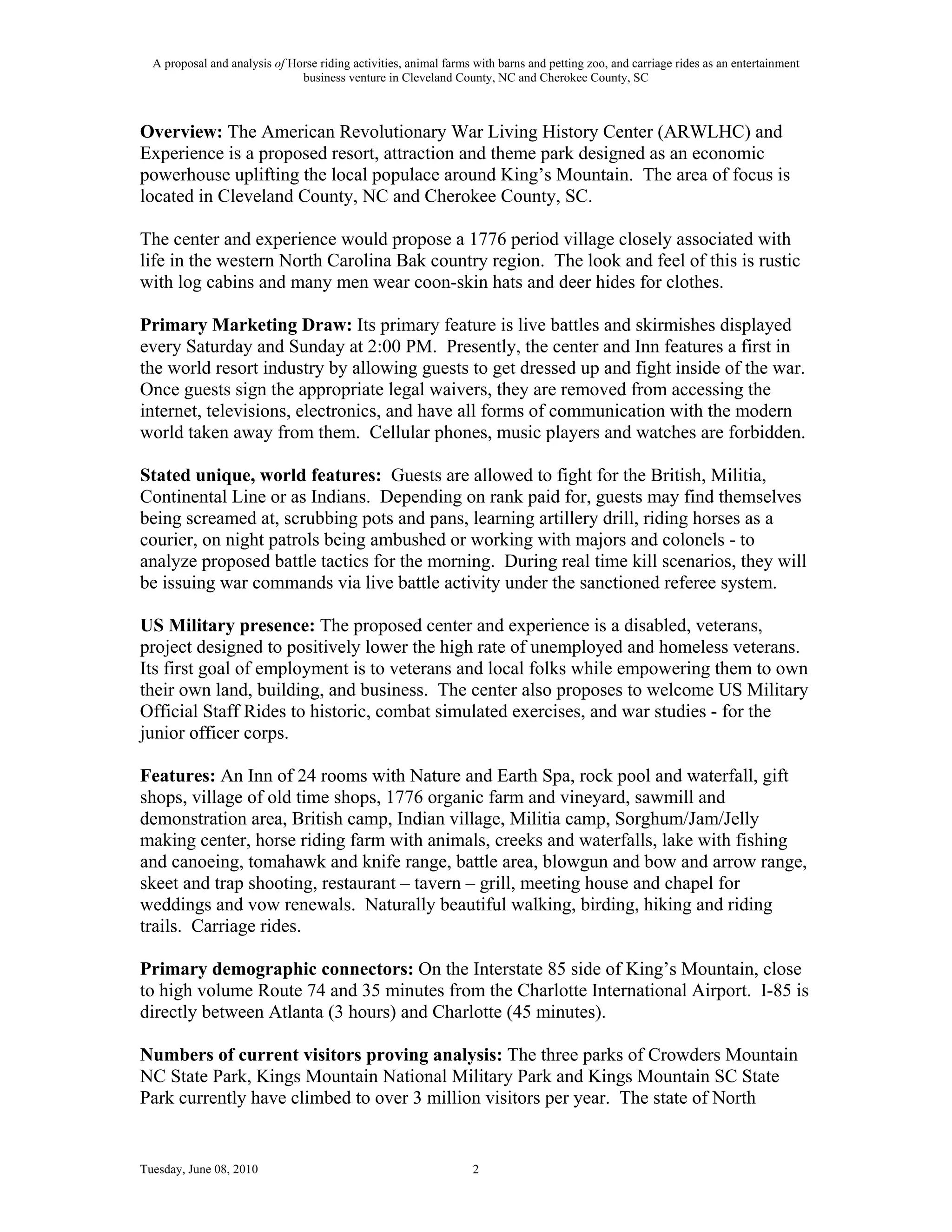 A Proposal And Analysis Of Horse And Farm Operations As A Venture ...