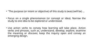 A-Qualitative-Purpose-Statement using In | PPT
