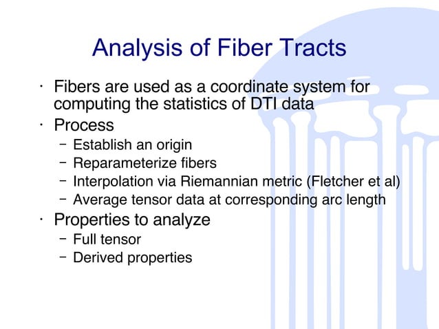 A Quantitative DTI Fiber Tract Analysis Suite-898 | PPT