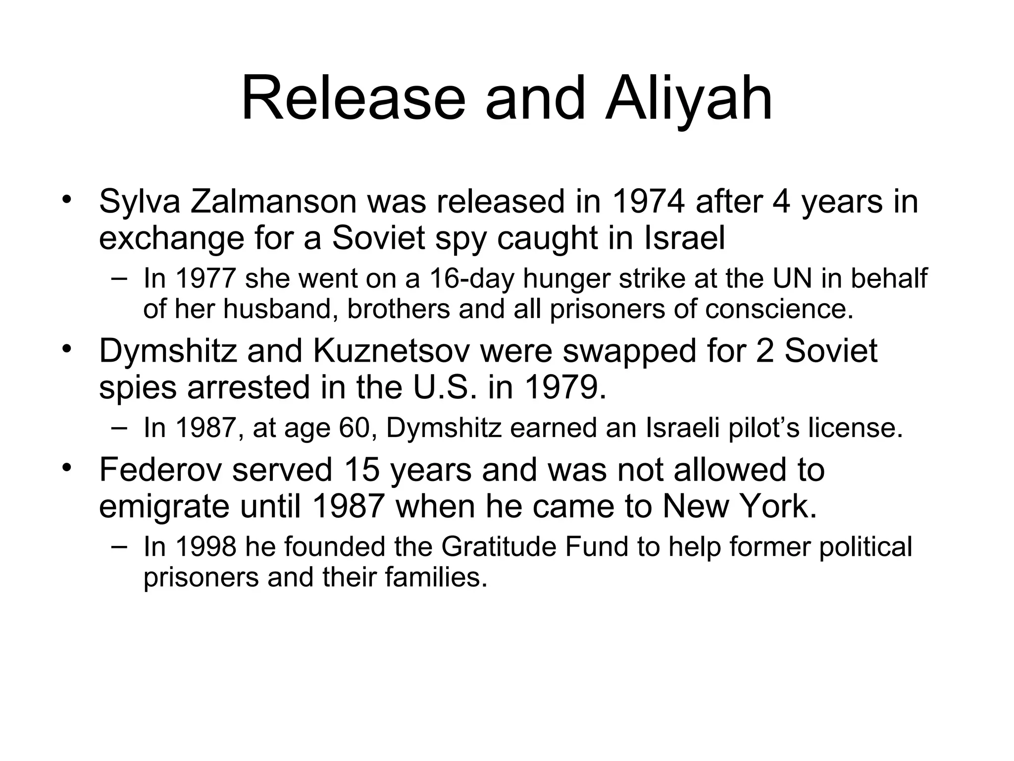 A Qucik History of the Soviet Jewry Movement | PPT