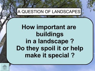 A Question Of Landscapes | PPT