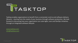 A Quick Intro to Agile, DevOps & Lean Development in the Enterprise | PPT