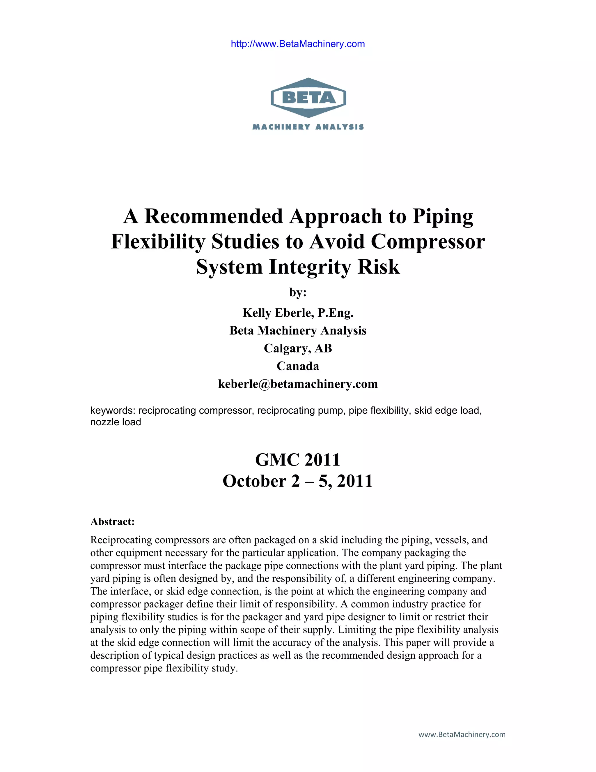 A recommended-approach-to-piping-flexibility-studies-to-avoid-compressor-system-integrity-risk ...