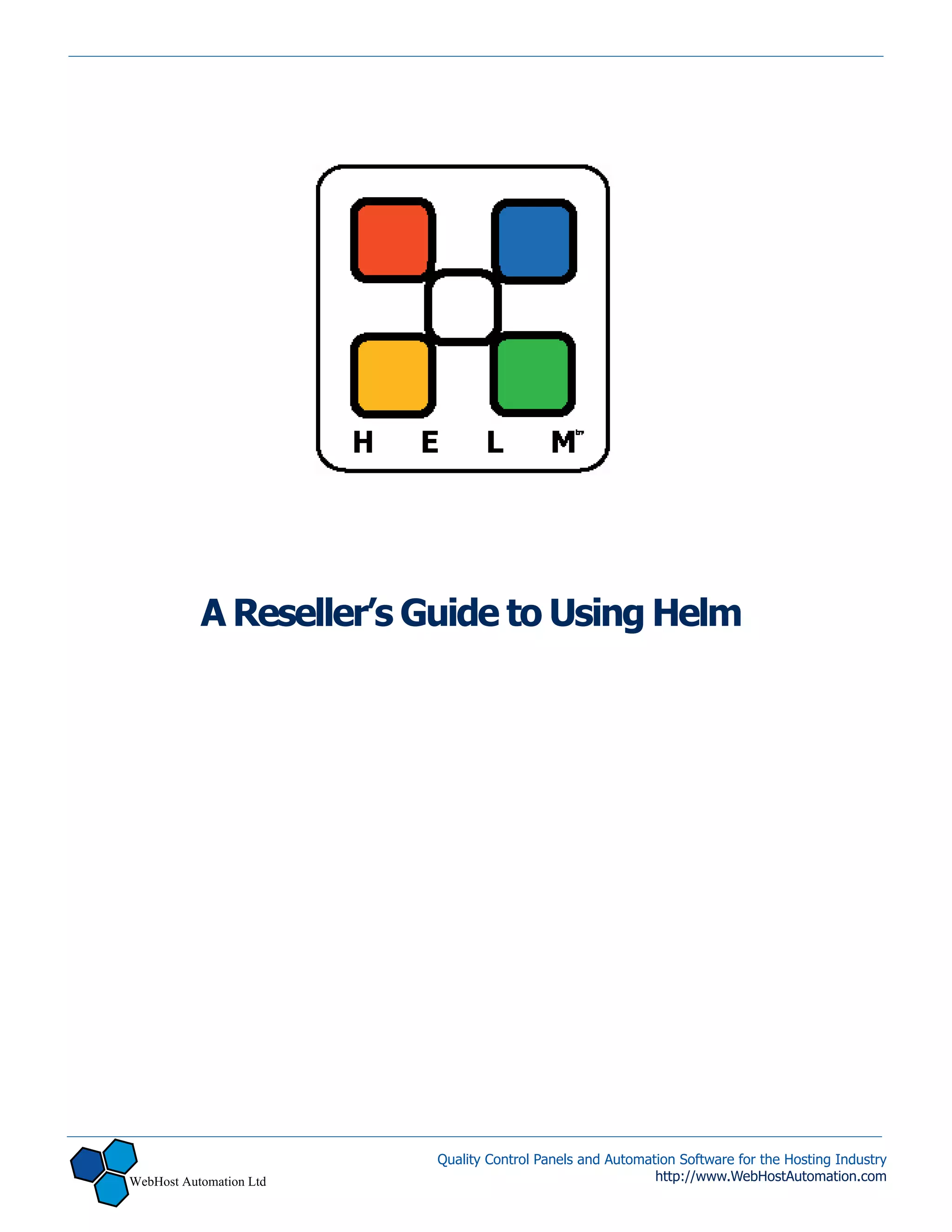 A Resellers Guide To Using Helm Pdf 