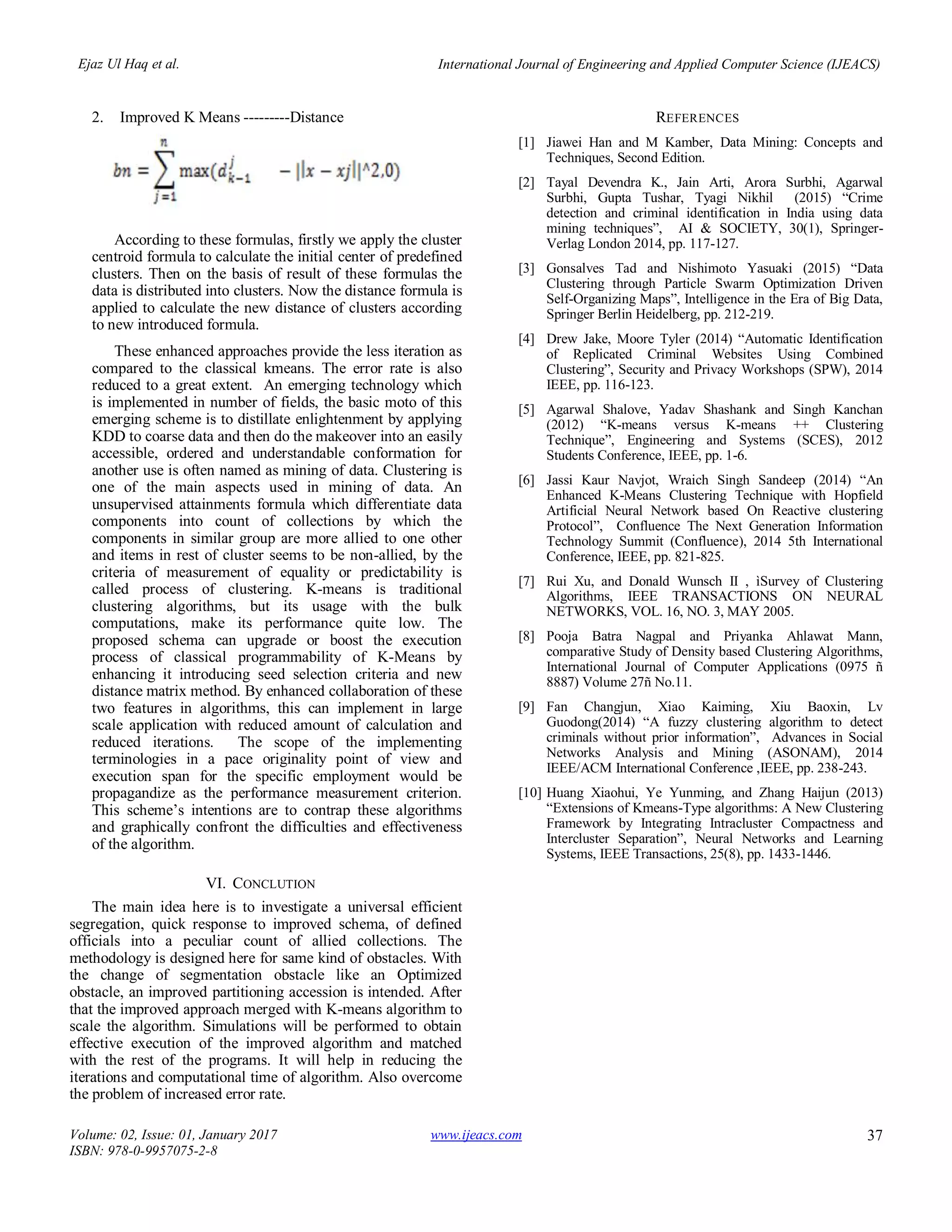 A Review of Various Clustering Techniques | PDF