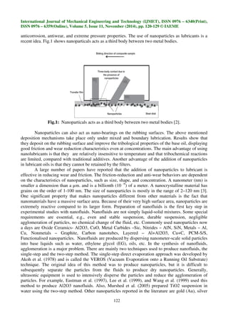 A REVIEW ON EFFECT OF ADDITION OF NANO PARTICLES ON TRIBOLOGICAL PROPERTIES OF LUBRICANTS | PDF