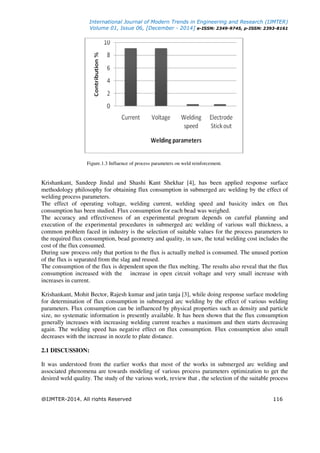 A REVIEW STUDY OF THE EFFECT OF PROCESS PARAMETERS ON WELD BEAD GEOMETRY AND FLUX CONSUMPTION IN ...