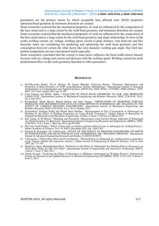 A REVIEW STUDY OF THE EFFECT OF PROCESS PARAMETERS ON WELD BEAD GEOMETRY AND FLUX CONSUMPTION IN ...