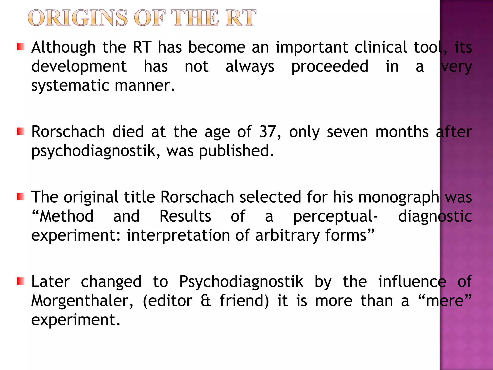 A rorschach intro (oct 4th presentation) | PPT