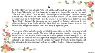 A Rose For Emily - William Faulkner | PPTX