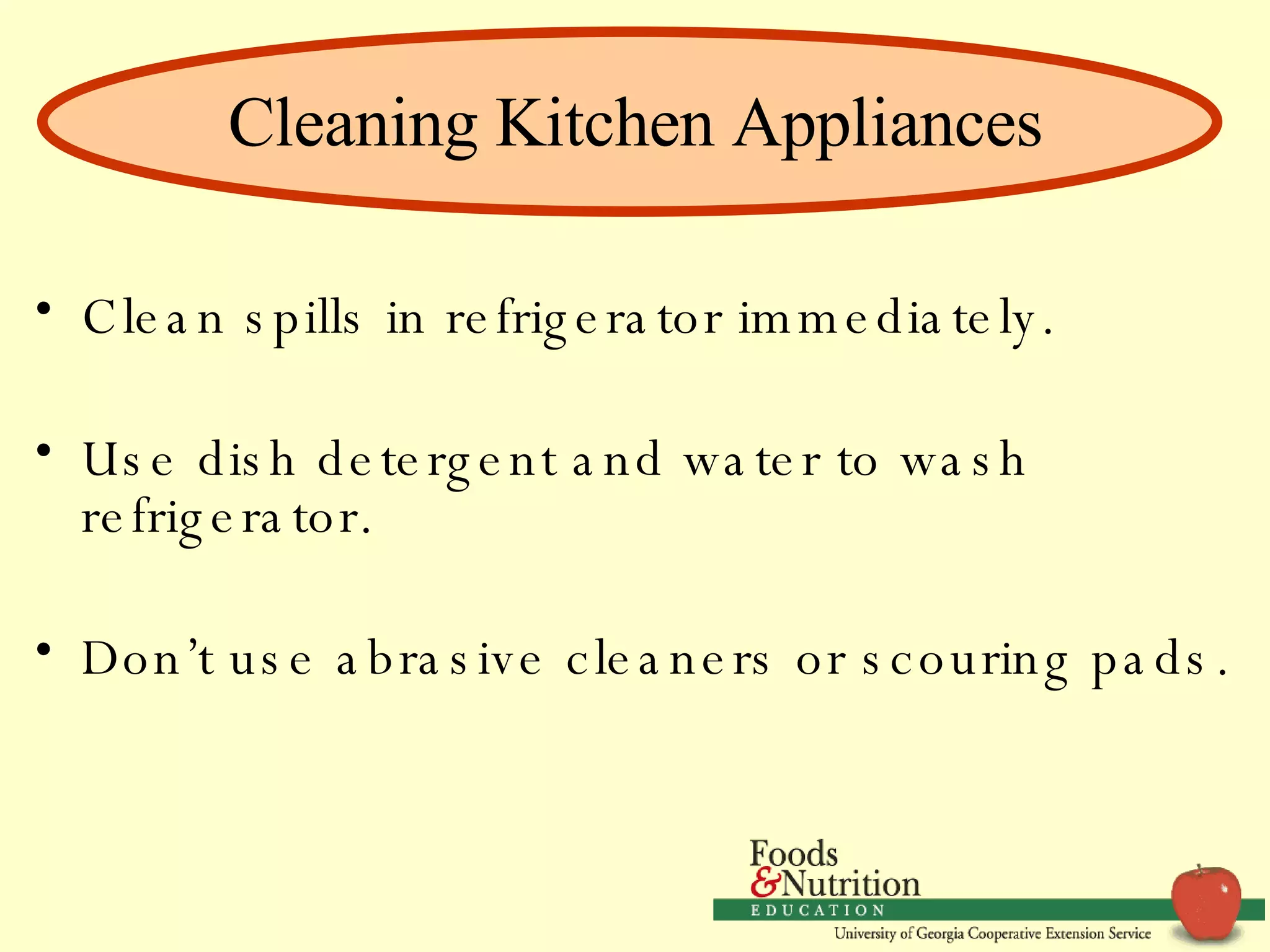 A Safe And Clean Kitchen | PPT