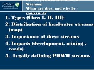 Primary Headwater Streams | PPT