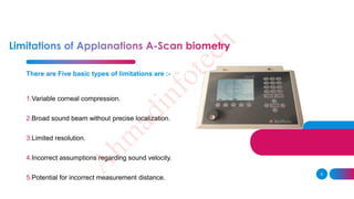 A scan biometry | How to Use A-scan? Types of A-Scan Biometry? | PPT