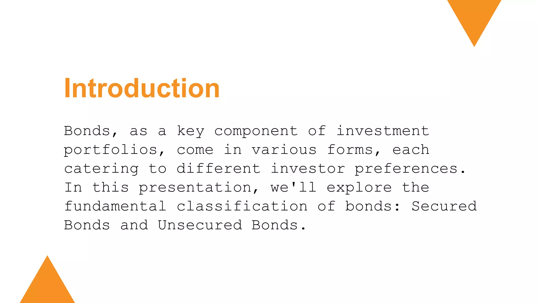 Understanding Bonds: Secured vs. Unsecured | PPTX