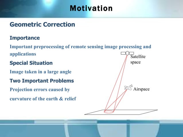 A SELF-ADJUSTIVE GEOMETRIC CORRECTION METHOD FOR SERIOUSLY OBLIQUE AERO IMAGE.ppt