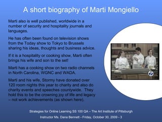A Short Biography of Marti Mongiello | PPT