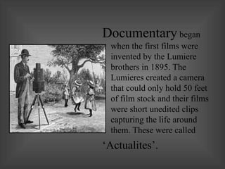A Short History Of Documentary | PPT