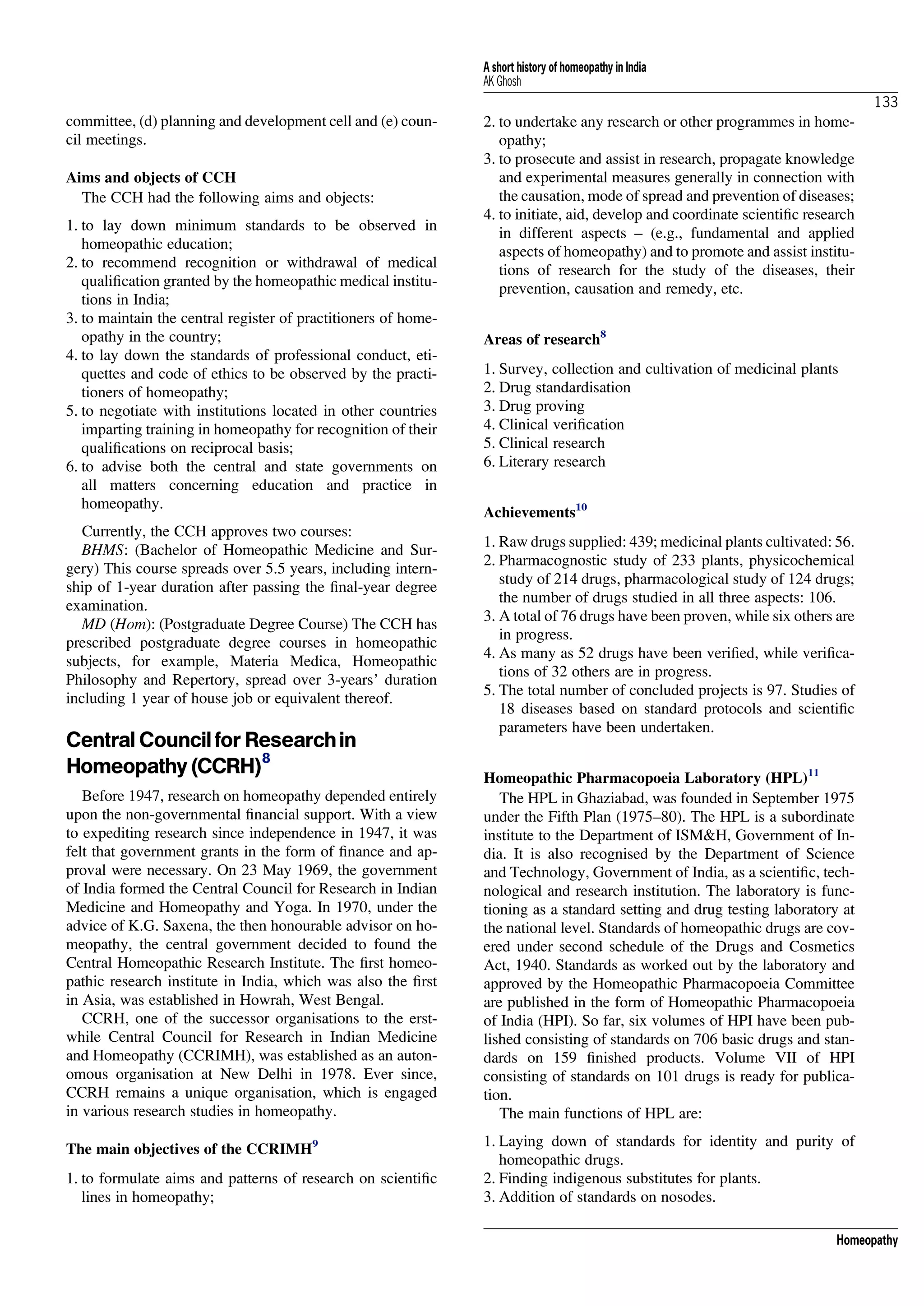 A short history of the development of homeopathy in India | PDF