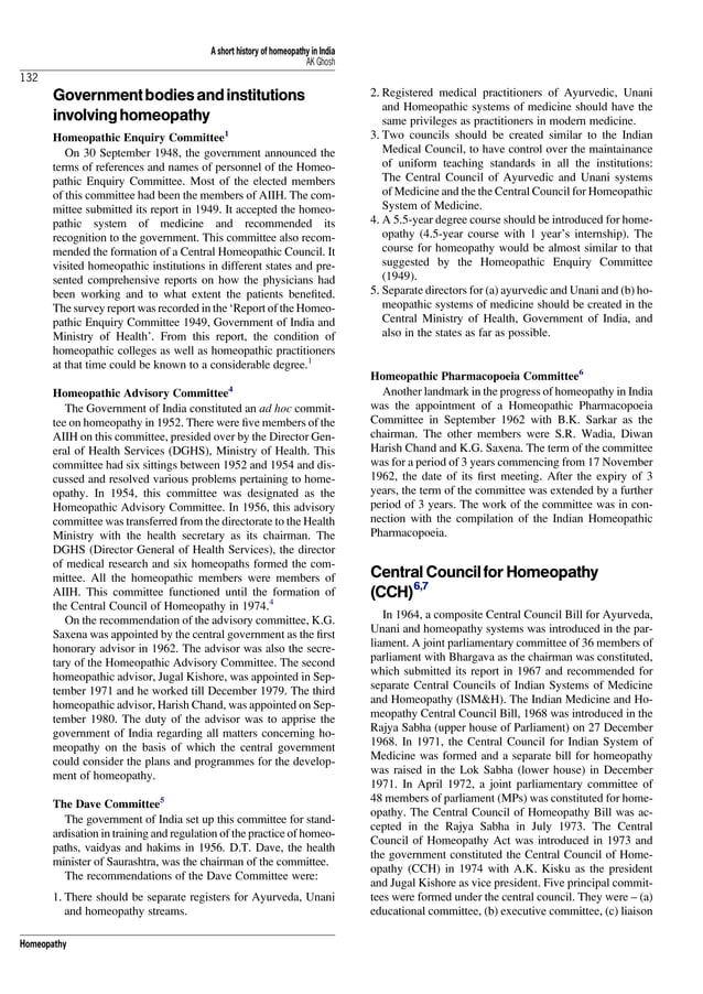 A short history of the development of homeopathy in India | PDF