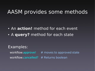 A simple workflow system using state machines | PPT
