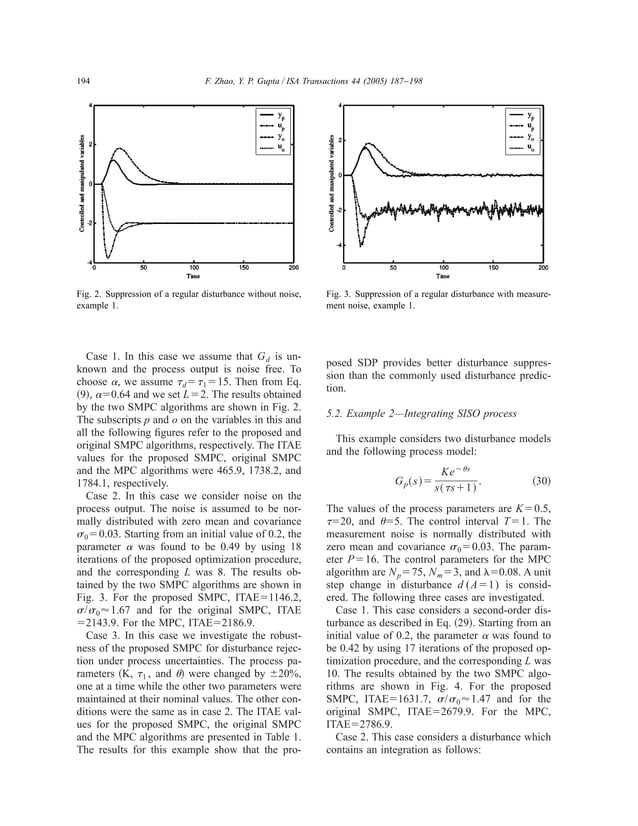 A Simplified Predictive Control Algorithm For Disturbance Rejection Pdf