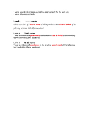 A/S Media Foundation Production Assessment Criteria | DOC