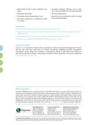 A Standardized Approach to SSIS Migration | PDF