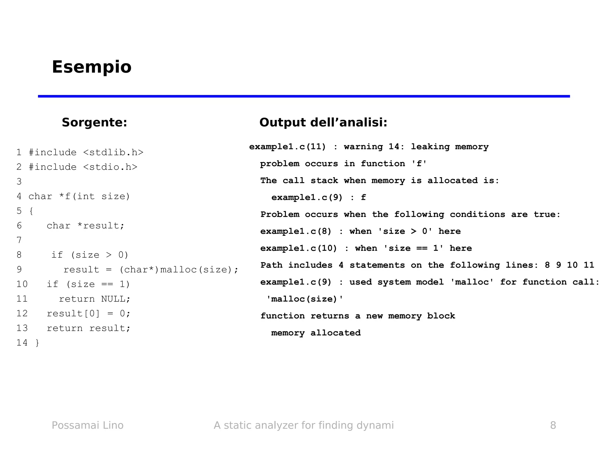 A Static Analyzer For Finding Dynamic Programming Errors Ppt