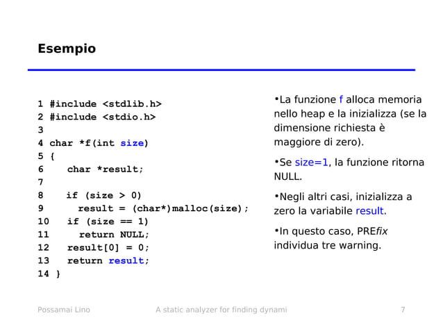 A static Analyzer for Finding Dynamic Programming Errors | PPT
