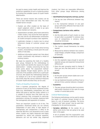 A Statistical Framework for Cluster Health Assessment and Its ...