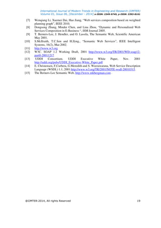 Survey on Semantic Web Services and its Composition Algorithm | PDF