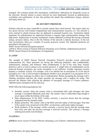 A-SURVEY SECURITY PROTOCOL FOR WIRELESS SENSOR NETWORK | PDF