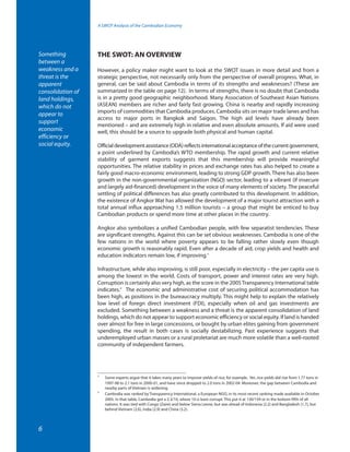 A S W O T Analysis Of The Cambodian Economy.Pdf