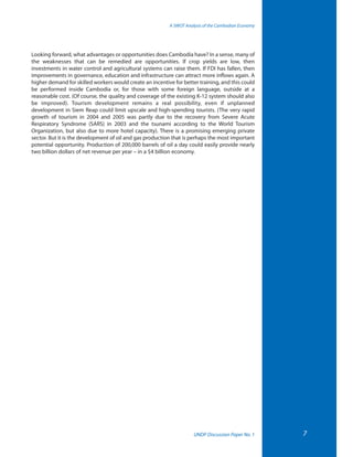 A S W O T Analysis Of The Cambodian Economy.Pdf
