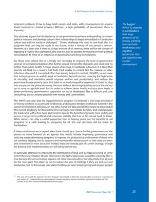 A S W O T Analysis Of The Cambodian Economy.Pdf
