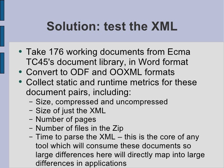 A Technical Comparison: ISO/IEC 26300 vs Microsoft Office Open XML