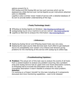 Syslog Centralization Logging with Windows ~ A techXpress Guide | PDF