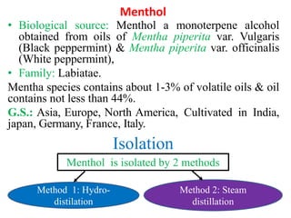 Isolation, Identification and Analysis of Phytoconstituents Terpenoids ...